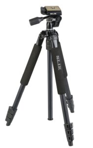 slik 106518 sprint pro ii 3-way bk n 4 tier tripod, travel tripod