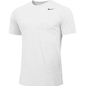 Nike Youth Legend S/S Tee [White/Matte Silver] (M)