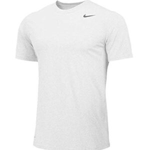 Nike Youth Legend S/S Tee [White/Matte Silver] (M)