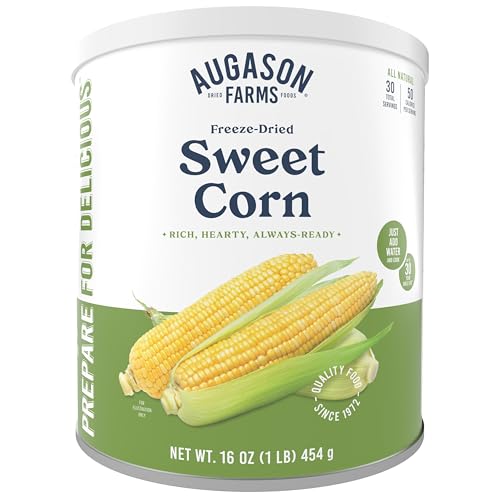 Augason Farms Freeze Dried Sweet Corn 16 oz #10 Can