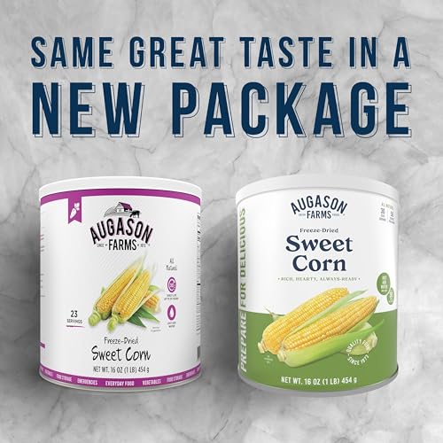 Augason Farms Freeze Dried Sweet Corn 16 oz #10 Can