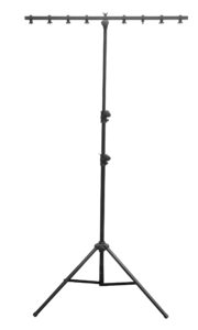 chauvet dj ch06 lightweight lighting stand w/t-bar (50lb capacity)