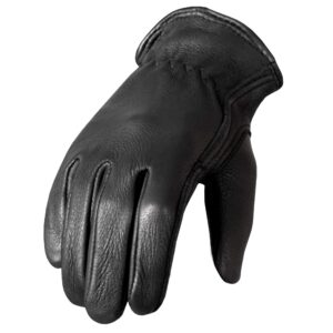 hot leathers mens motorcycle driving gloves, black, large us