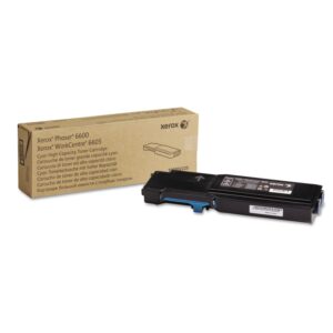 xerox phaser 6600/ workcentre 6605 cyan high capacity toner-cartridge (6,000 pages) - 106r02225