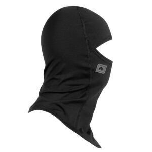 turtle fur comfort shell ninja balaclava, black, one size