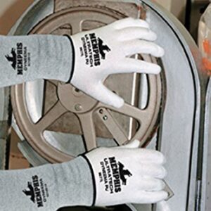 MCR Safety 9677M UltraTech Dyneema 13-gauge PU Coating Washable Gloves, White, Medium, 1-Pair