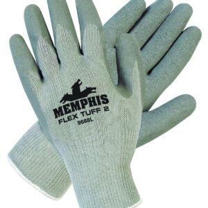 Coated Gloves,Cotton/Polyester,L,PR