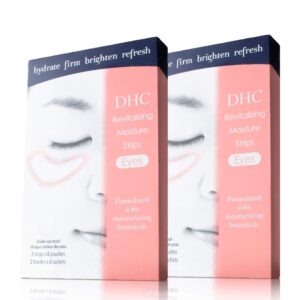 dhc revitalizing moisture strips: eyes, gel strip masks, 6 applications each 6 count (pack of 2)