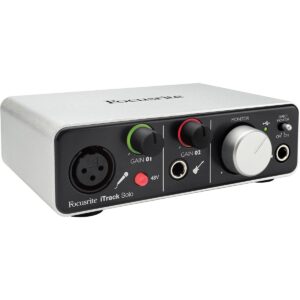 focusrite itrack solo lightning audio interface for ipad/mac