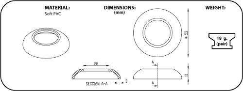 Kayak Paddle Drip Rings (Pair)