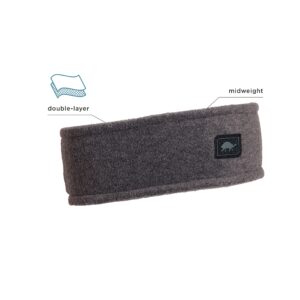 Turtle Fur Chelonia 150 Classic Fleece Double-Layer Headband, Charcoal