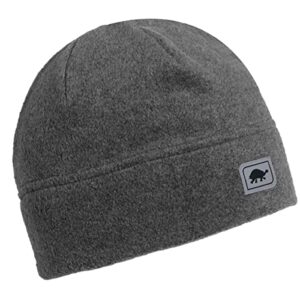 turtle fur beanie chelonia 150 fleece hat, charcoal