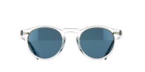 oliver peoples 5217-s gregory peck sunglasses 1101/r8 translucent crystal photochromic vfx lenses