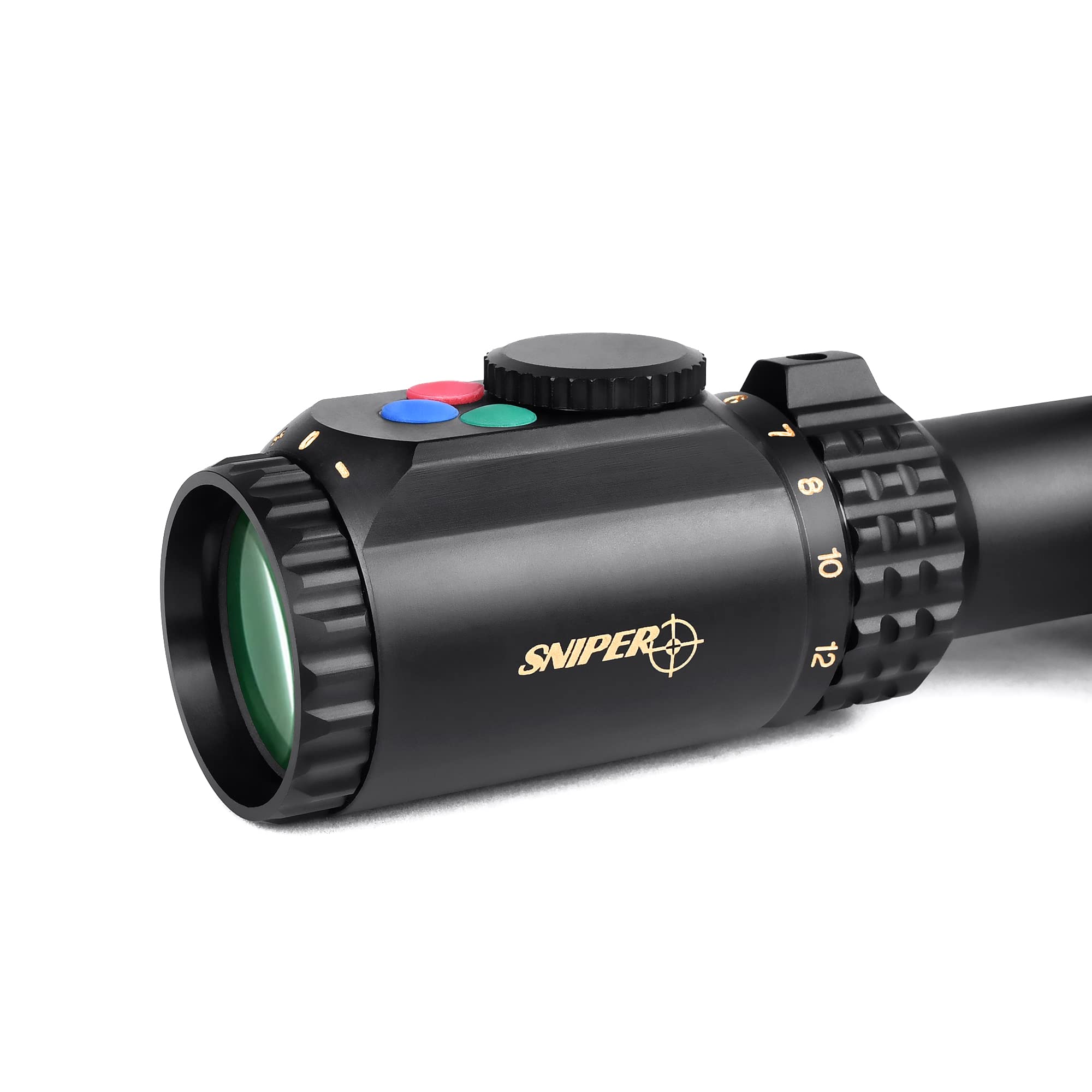 SNIPER Scope WKP 4-16x50 W Side adjustment. Red/Green Illumination reticle. Comes with extended sunshade and Heavy Duty Ring Mount and lens cover