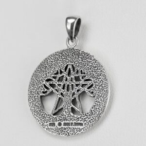 Dryad Design Wiccan Pentacle Tree of Life Pentagram Pendant (1 Inch) - Sterling Silver Pagan Jewelry Witch Fashion