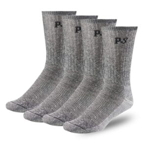 people socks large 4pairs mens merino wool socks charcoal black large made in usa