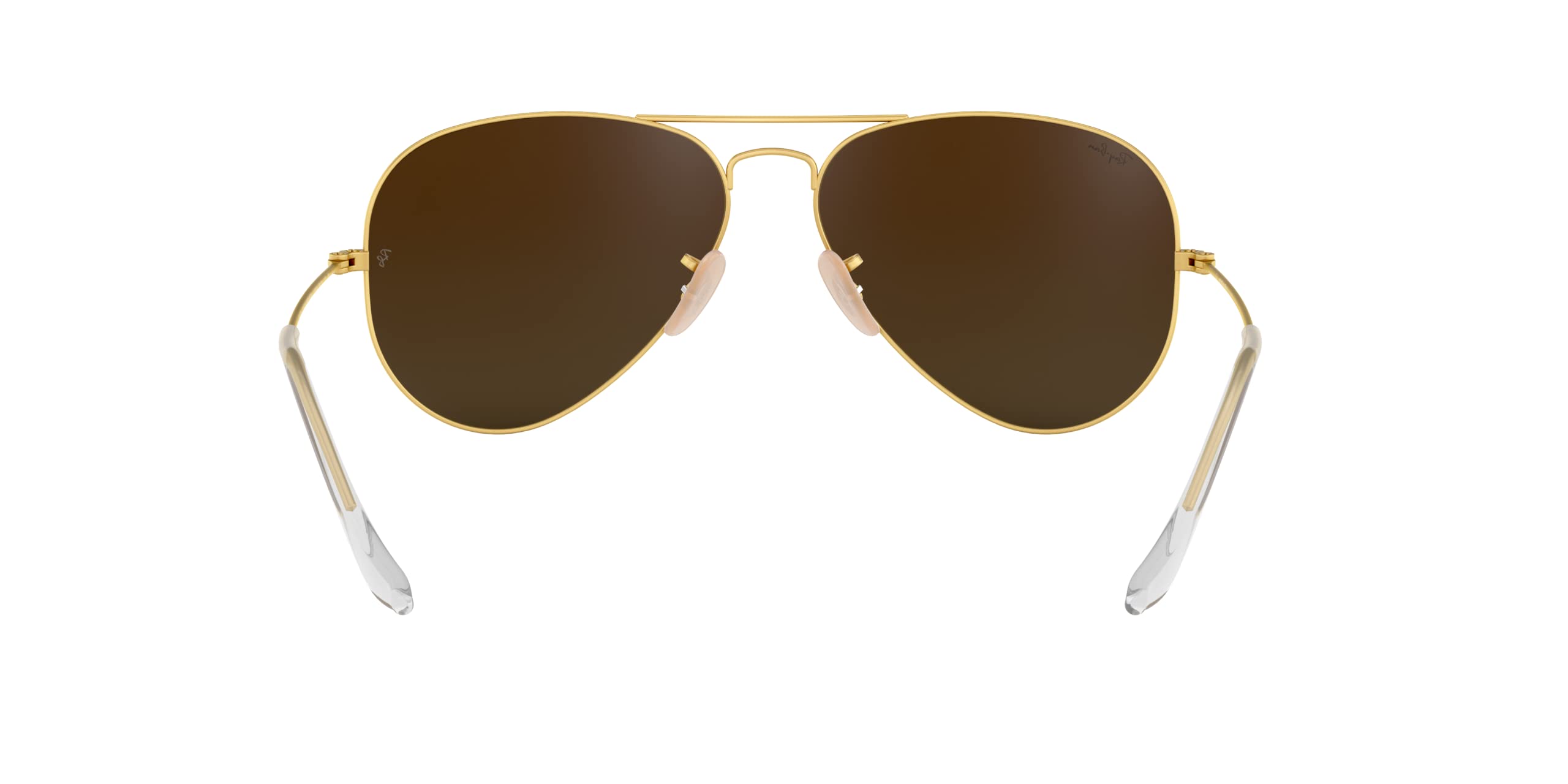 Ray-Ban RB3025 Classic Aviator Sunglasses, Matte Gold/Grey Mirrored Green, 58 mm