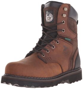 georgia boot unisex-adult brookville 8' work boot-m men brn, dark brown, 10.5