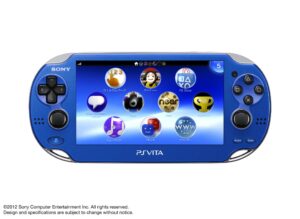 playstation vita, wifi sapphire blue, japanese version