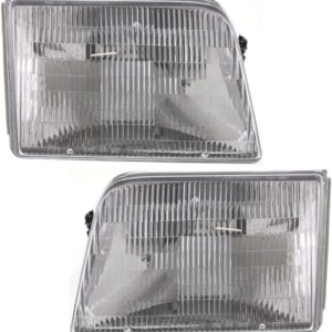 Evan Fischer Driver and Passenger Side Headlight Compatible with 1993-1997 Ford Ranger - FO2503115, FO2502119