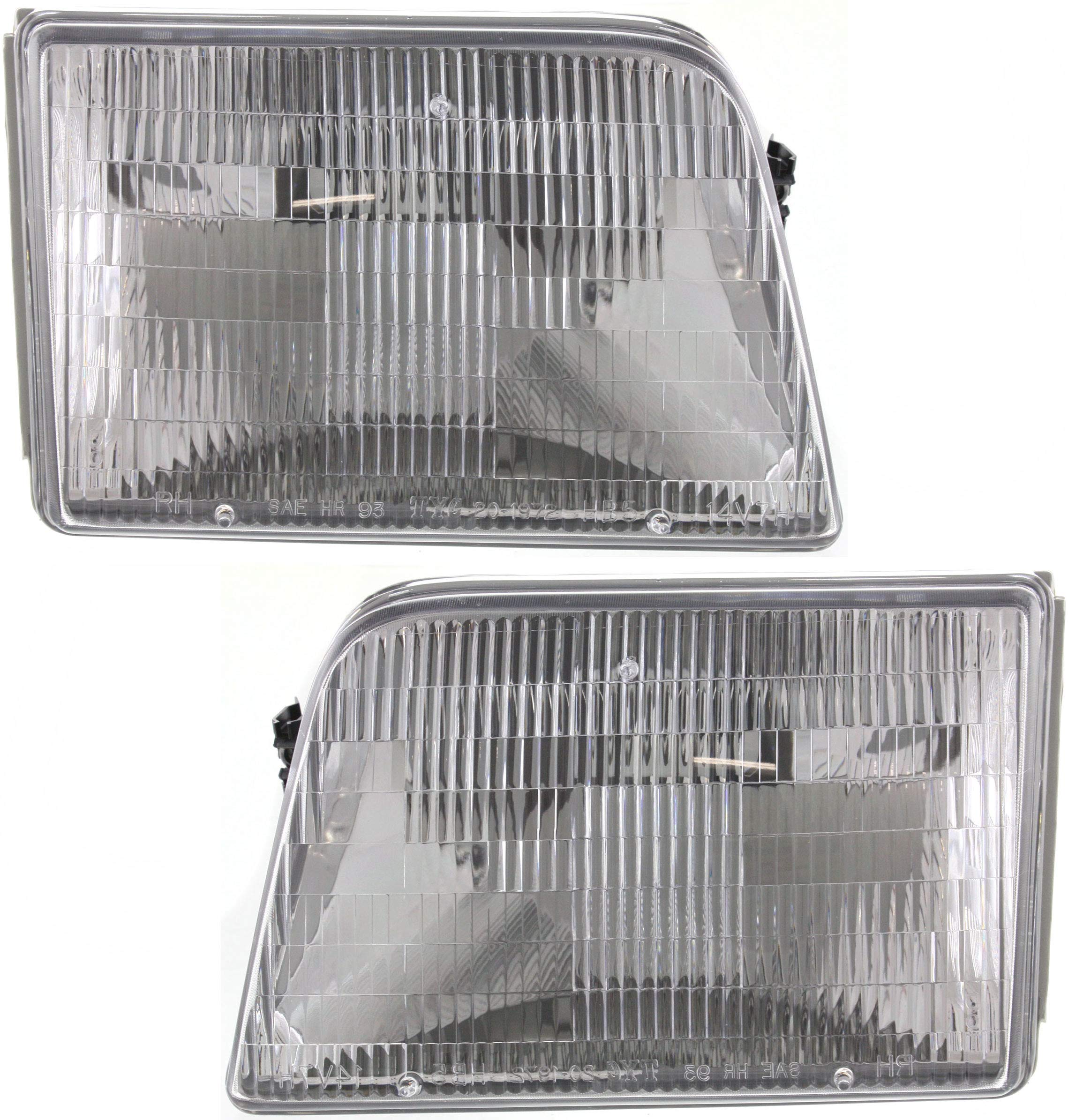 Evan Fischer Driver and Passenger Side Headlight Compatible with 1993-1997 Ford Ranger - FO2503115, FO2502119