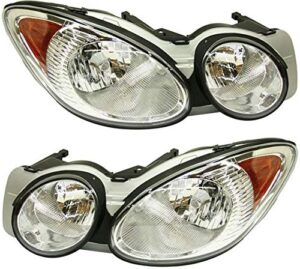 evan fischer driver and passenger side headlight compatible with 2005-2007 buick lacrosse & 2005-2007 allure - gm2518142, gm2519142