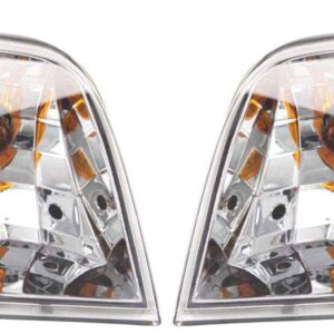 Evan Fischer Driver and Passenger Side Headlight Set of 2 Compatible with 1998-2011 Ford Crown Victoria -