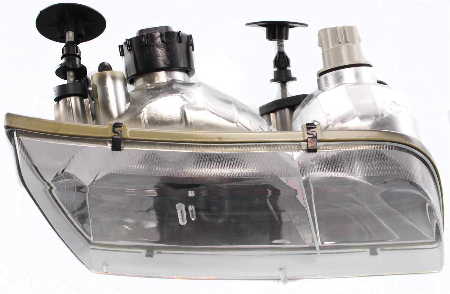 Evan Fischer Driver and Passenger Side Headlight Set of 2 Compatible with 1998-2011 Ford Crown Victoria -