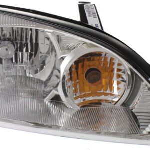 Evan Fischer Headlight Set Compatible with 2005-2007 Ford Focus Left Driver and Right Passenger Side Halogen With bulb(s)