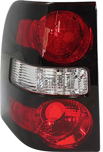 Evan Fischer Driver Side Tail Light Lens and Housing Compatible with 2006-2010 Ford Explorer