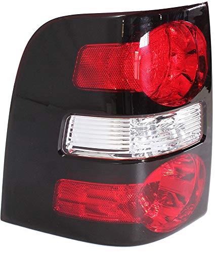 Evan Fischer Driver Side Tail Light Lens and Housing Compatible with 2006-2010 Ford Explorer