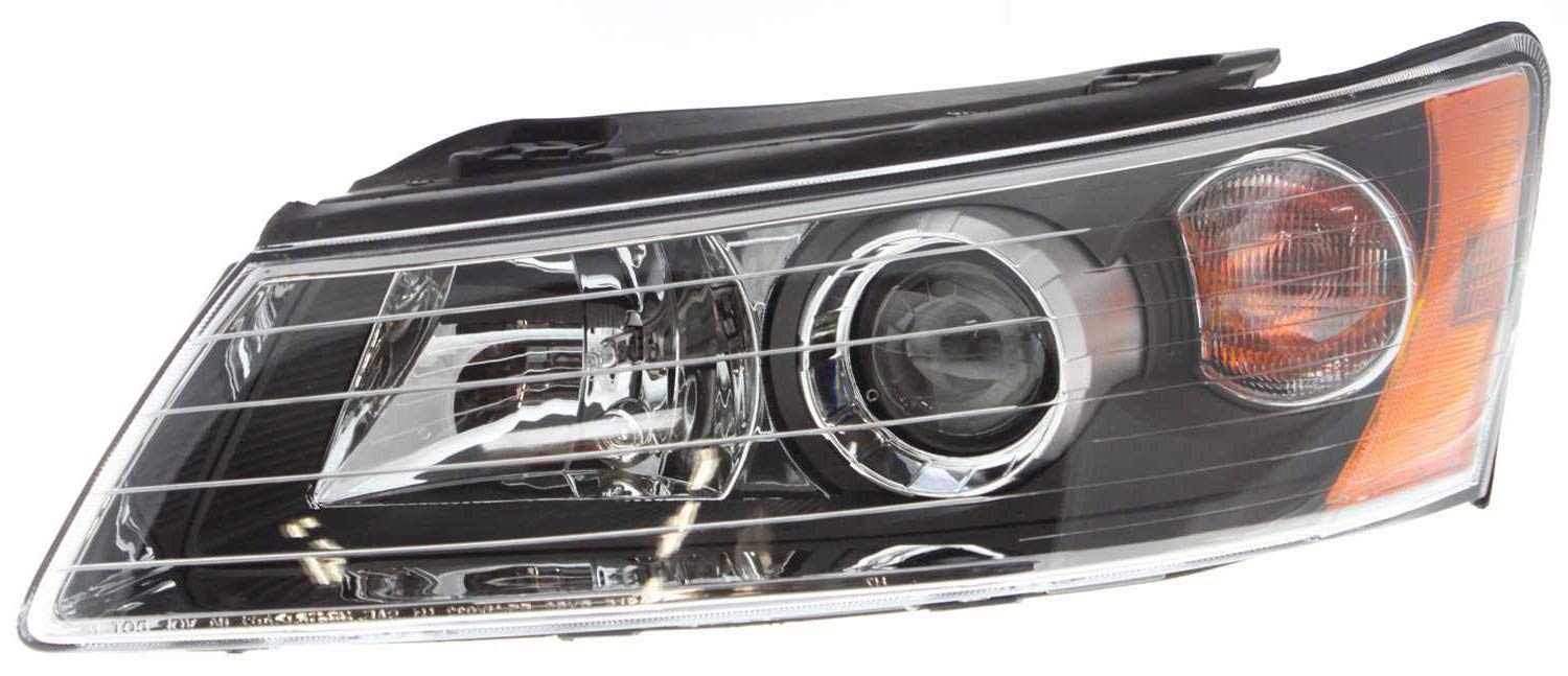 Evan Fischer Driver and Passenger Side Headlight Set of 2 Compatible with 2006-2008 Hyundai Sonata - HY2502135, HY2503135