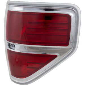 Evan Fischer Tail Light Compatible with 2009-2014 Ford F-150 Passenger Side Halogen CAPA Styleside