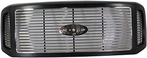 Evan Fischer Grille Assembly Compatible with 2005-2007 Ford F-250 Super Duty, 2005-2007 F-350 Super Duty, 2005 Excursion & 2005-2007 F-450 Super Duty - FO1200458