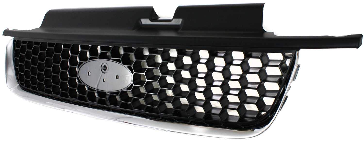 Evan Fischer Grille Assembly Compatible with 2001-2004 Ford Escape - FO1200390