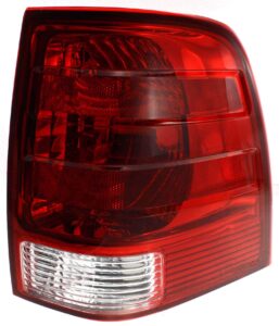 evan fischer tail light lens and housing compatible with 2003-2006 ford expedition passenger side