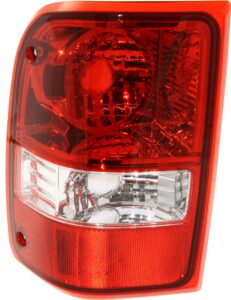 evan fischer tail light lens and housing compatible with 2006-2011 ford ranger driver side