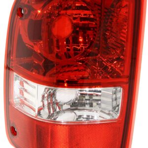 Evan Fischer Tail Light Lens and Housing Compatible with 2006-2011 Ford Ranger Driver Side