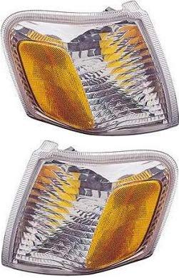 Evan Fischer Corner Parking Light Lamp Set Compatible with 2001-2005 Ford Explorer Sport Trac, Fits 2001-2003 Explorer Sport, FO2521164 FO2520164 Driver and Passenger Side