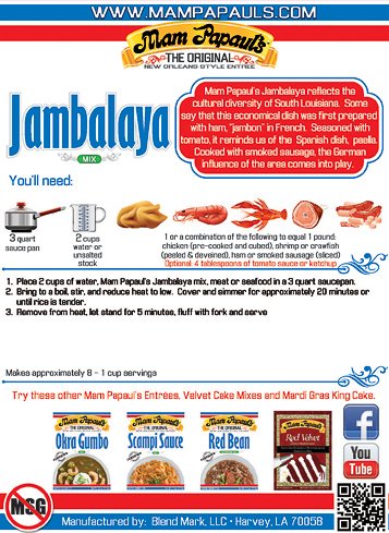 Mam Papauls Mix Jambalaya