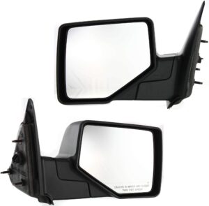 kool vue left & right manual door mirrors compatible with ford ranger 2006-2011 textured pair extended cab