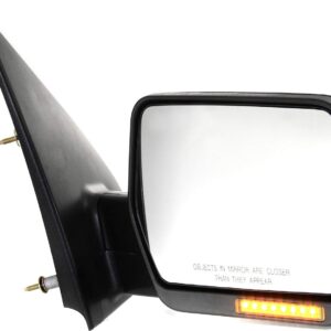 Kool Vue Left & Right Power Heated Door Mirrors Compatible With Ford F-150 2004-2006 With Signal Light Textured Pair Crew Cab & Extended Cab, New Body