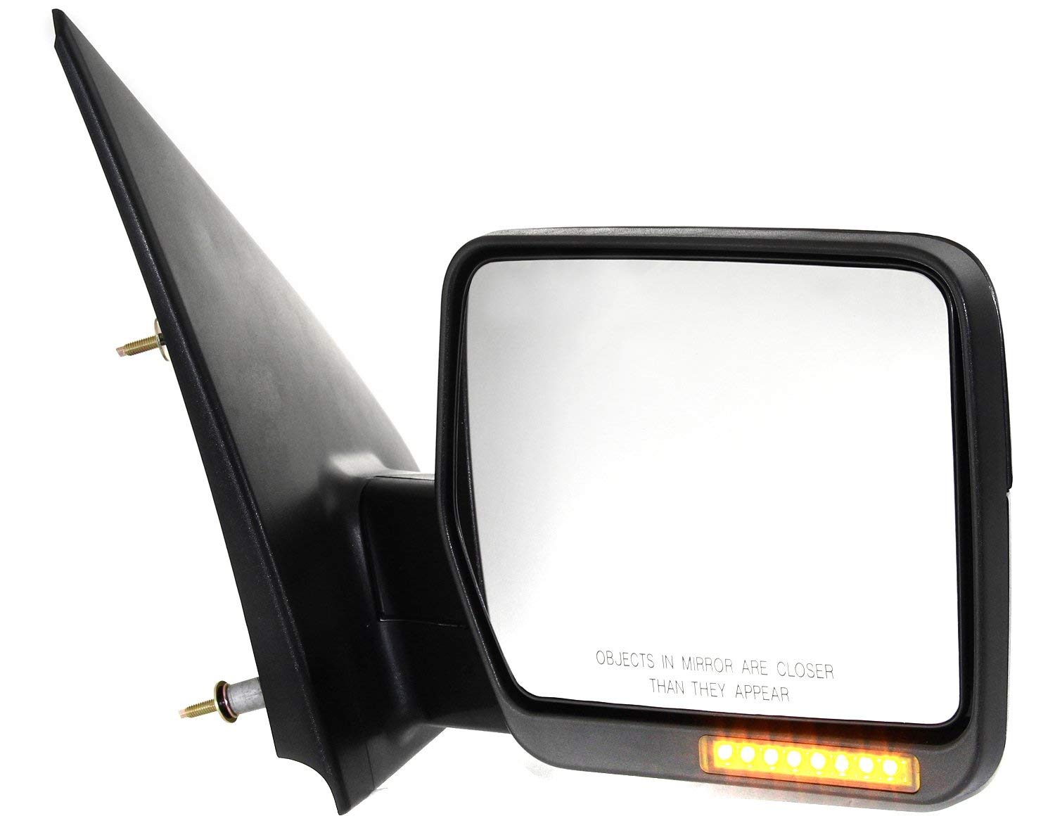 Kool Vue Left & Right Power Heated Door Mirrors Compatible With Ford F-150 2004-2006 With Signal Light Textured Pair Crew Cab & Extended Cab, New Body