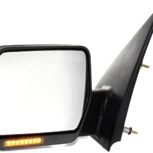 Kool Vue Left & Right Power Heated Door Mirrors Compatible With Ford F-150 2004-2006 With Signal Light Textured Pair Crew Cab & Extended Cab, New Body