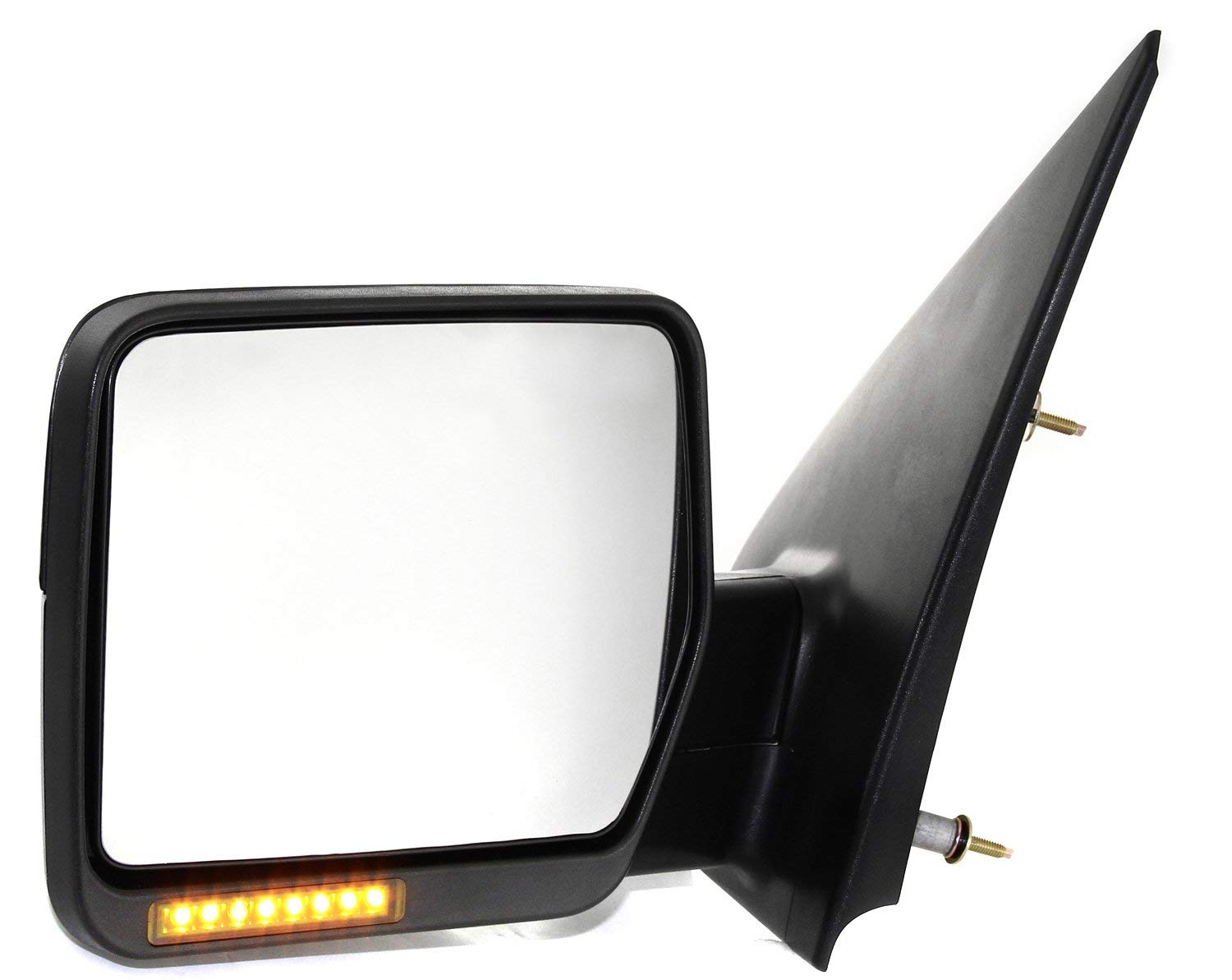 Kool Vue Left & Right Power Heated Door Mirrors Compatible With Ford F-150 2004-2006 With Signal Light Textured Pair Crew Cab & Extended Cab, New Body