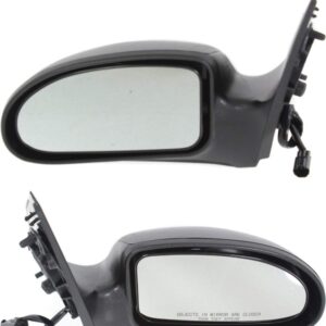 Kool Vue Left & Right Power Door Mirrors Compatible With Ford Focus 2000-2007 Textured Pair Hatchback, Sedan & Wagon