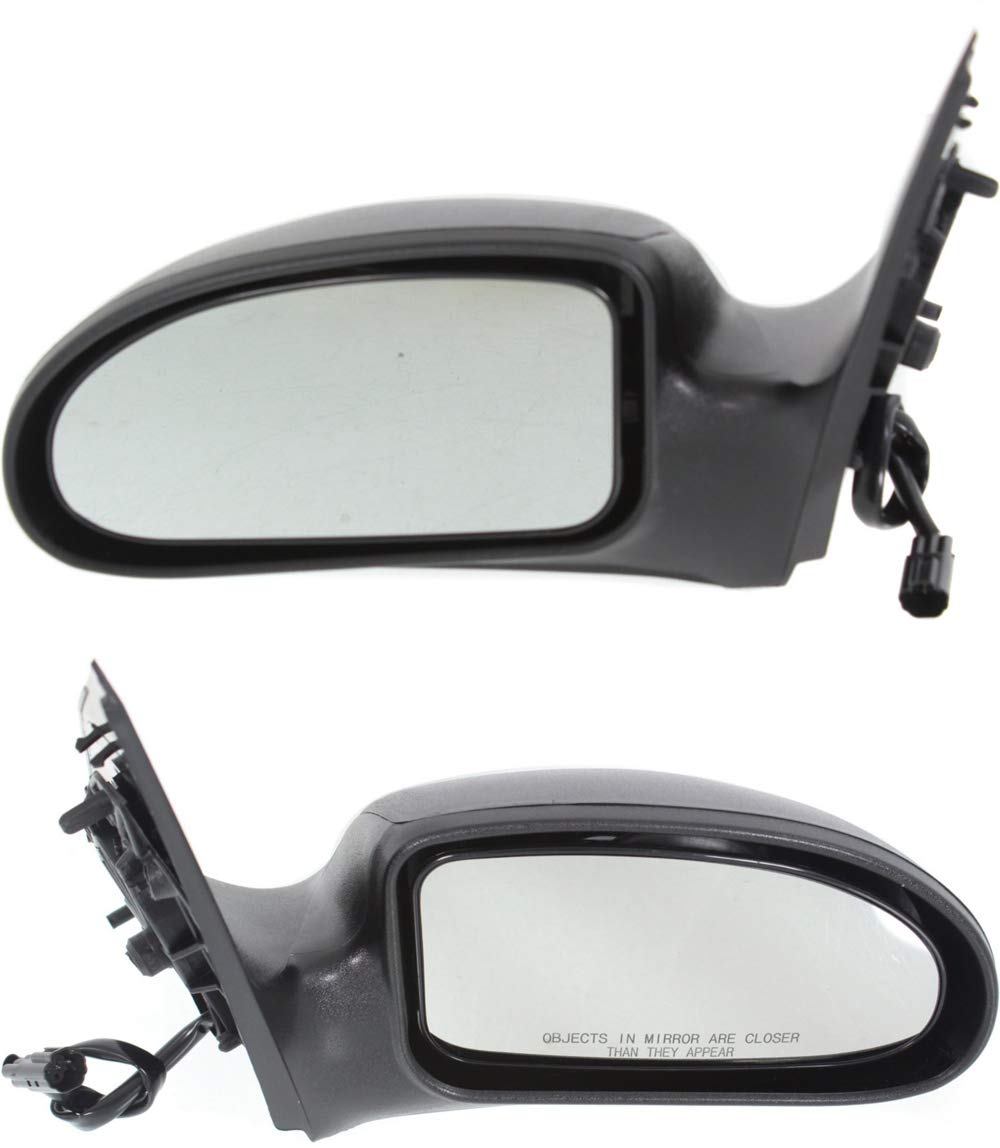 Kool Vue Left & Right Power Door Mirrors Compatible With Ford Focus 2000-2007 Textured Pair Hatchback, Sedan & Wagon