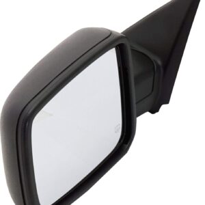 Kool Vue Left Power Heated Door Mirror Compatible With Ram 1500 2011-2013 Textured Crew Cab & Standard Cab