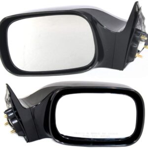 Kool Vue Left & Right Power Heated Door Mirrors Compatible With Toyota Avalon 2005-2010 Paintable Pair For Models With Navigation System