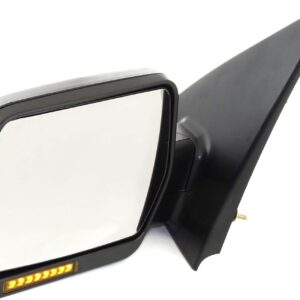 Kool Vue Left Power Heated Door Mirror Compatible With Ford F-150 2004-2006 With Signal Light Textured Crew Cab & Extended Cab, New Body